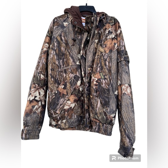 Gamehide | Jackets & Coats | Gamehide Camo Mossy Oak Dry Plus Hooded ...